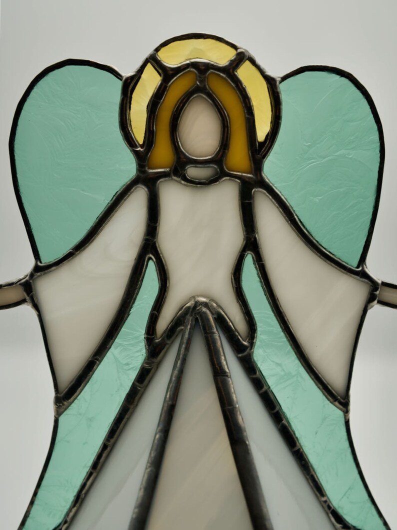 Angel With Open Arms for Table or Tree Top Stained Glass - Etsy