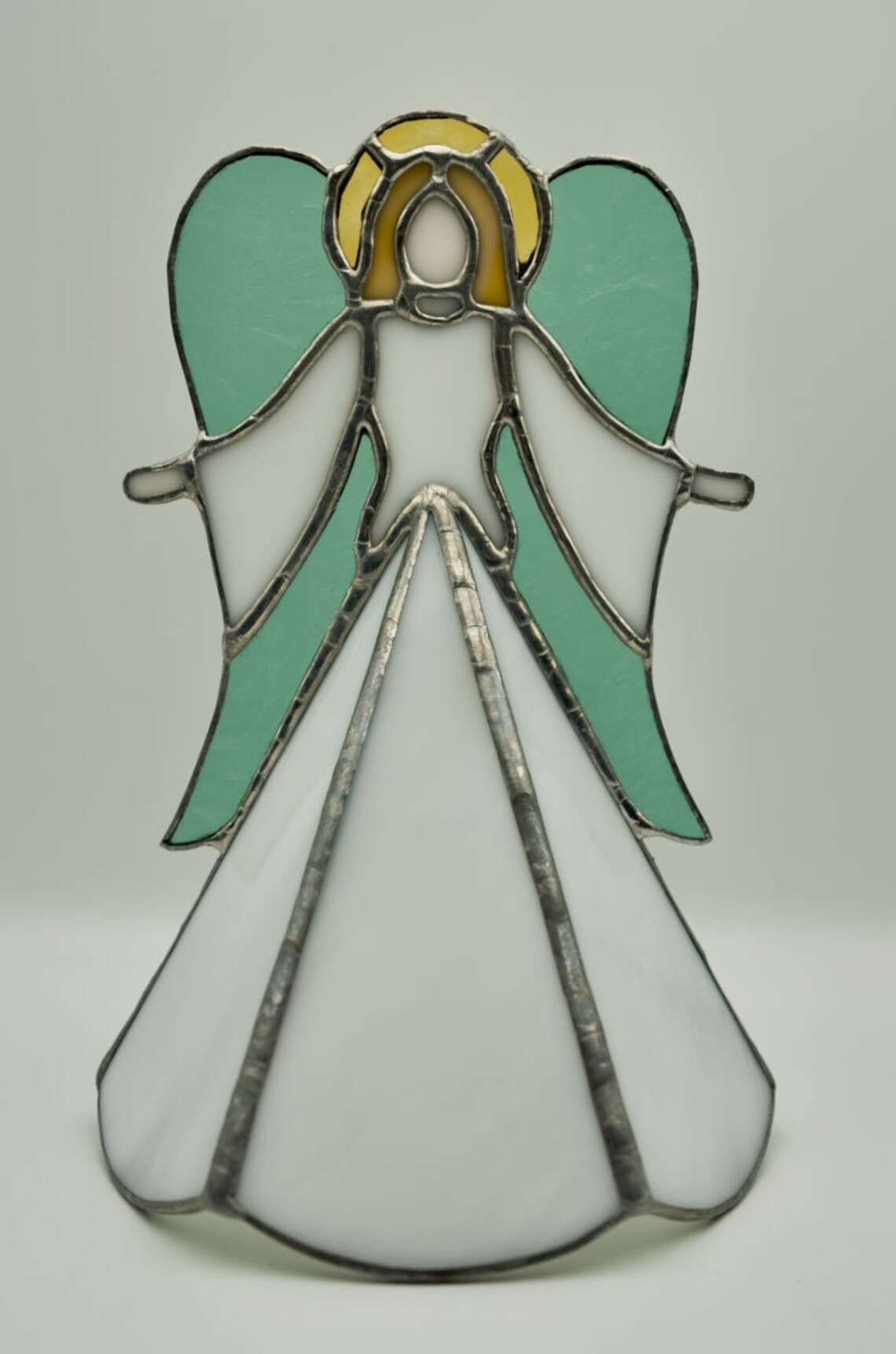 Angel With Open Arms for Table or Tree Top Stained Glass | Etsy