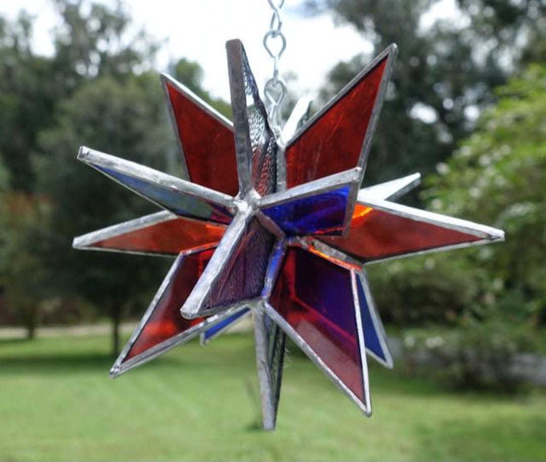 Three Dimensional Star Stained Glass - Etsy