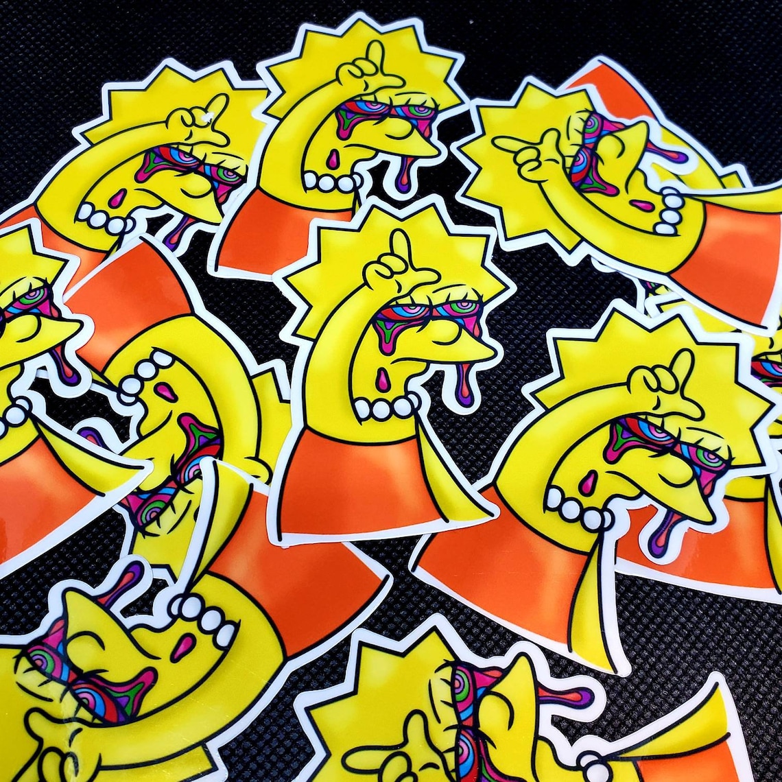 Psychedelic Lisa Loser Simpson Sticker Trippy Sticker | Etsy