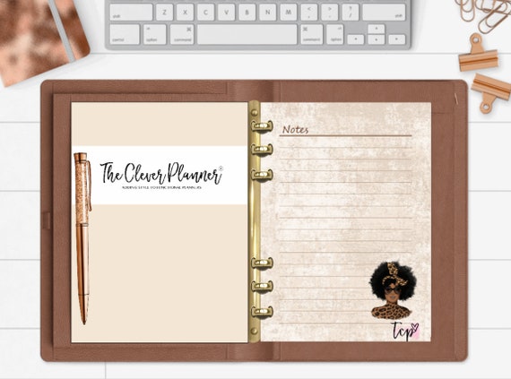 PRINTED African American Planner Notes Page Inserts for Your | Etsy