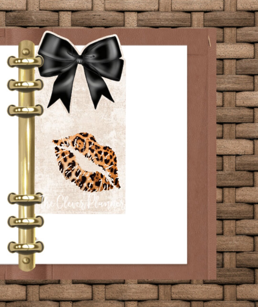 Leopard Print Planner Page Keeper Bookmark for or Your GM MM PM Agenda ...