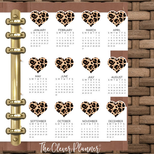 2024 Leopard Print Planner - Etsy