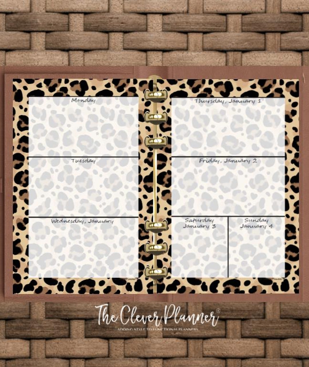 Printed 2026 Weekly Calendar for Your Pm, Mm, Gm Agenda, Personal, A5 ...