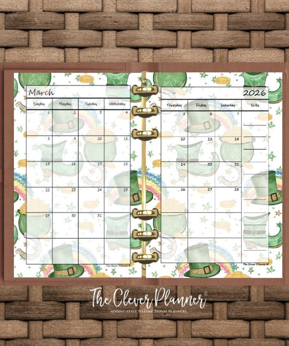 Monthly Calendar Printed Separated Month by Month Made for Planner ...