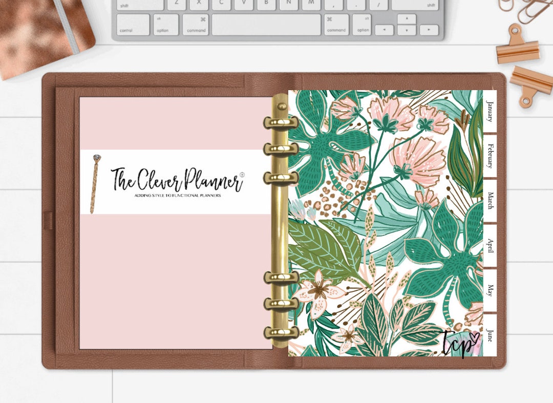 12 Month Planner Dashboard Tab Divider Set for Your Pm Mm Gm Agendas ...