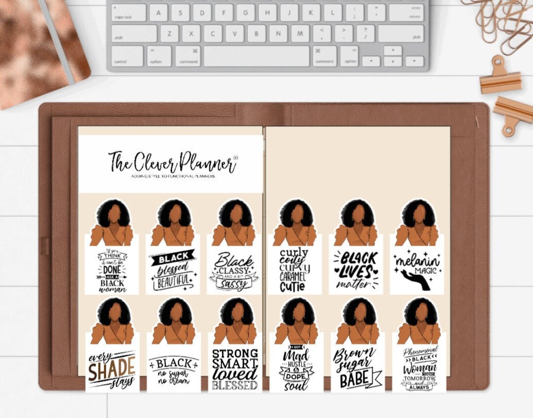 African American Planner Quote Cards for Your PM MM GM A5 - Etsy