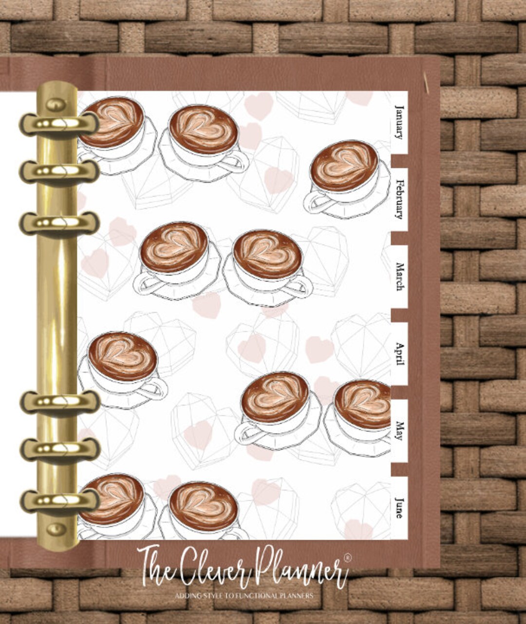 12 Month Planner Dashboard Tab Divider Set for Your Pm Mm Gm Agendas ...