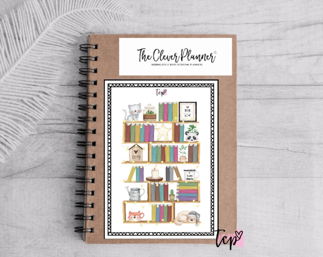 Book Log Sticker Sheet | for A5 Planner, Journal or Notebook | Book ...