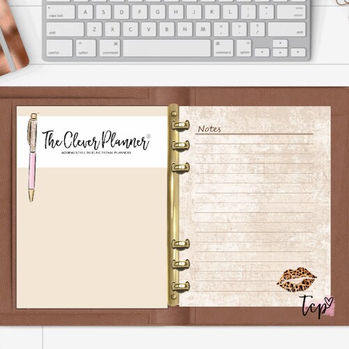 Printed Leopard Print Lips Note Sheets Planner Pages for Your - Etsy
