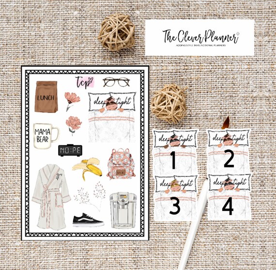 Deco Sticker Sheet Mom Life Planner Stickers Large Deco - Etsy
