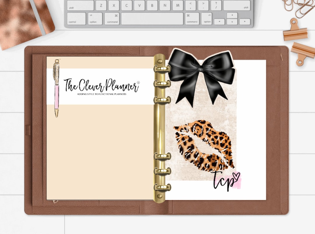 Leopard Print Planner Page Keeper Bookmark for or Your GM MM PM Agenda ...