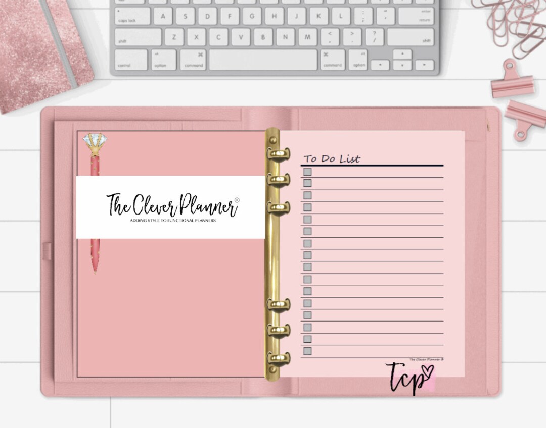 Pink Blush Printed to Do Planner Pages for Your Pm Mm Gm Agendas ...
