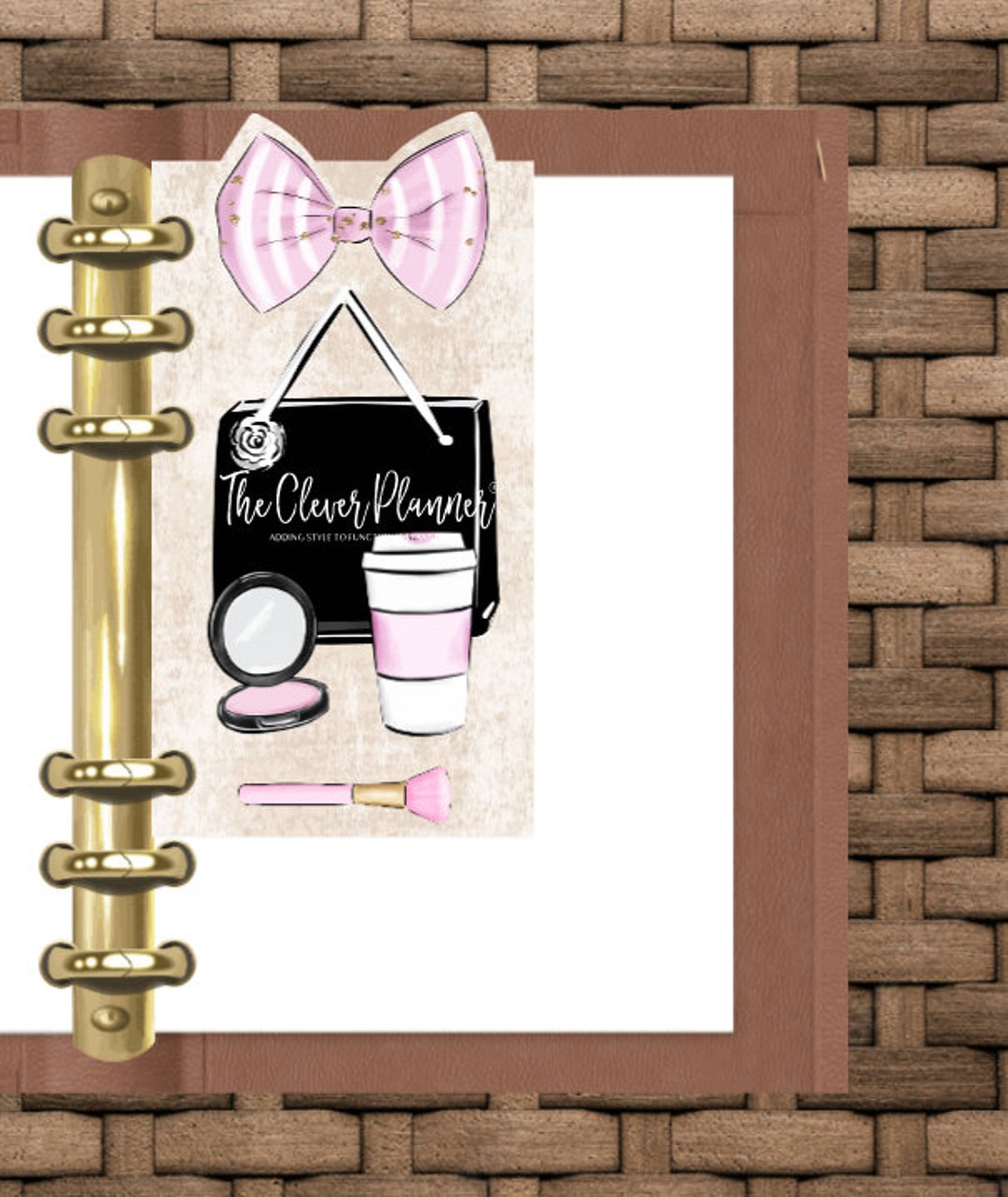 Pink and Black Fashion Planner Page Keeper Bookmark for or Your GM MM ...