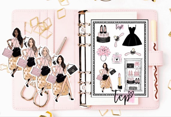 Deco Sticker Sheet Large Deco Sheet Glamour Babe Planner Stickers Craft ...