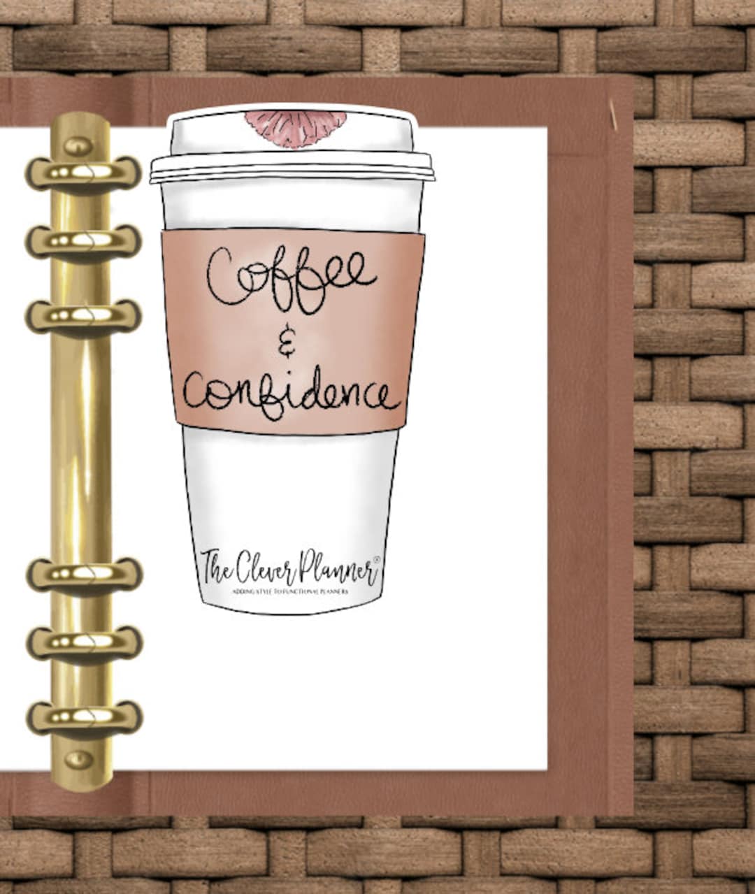 Coffee Planner Page Keeper Bookmark for Your Pm Mm Gm Agenda, Personal ...