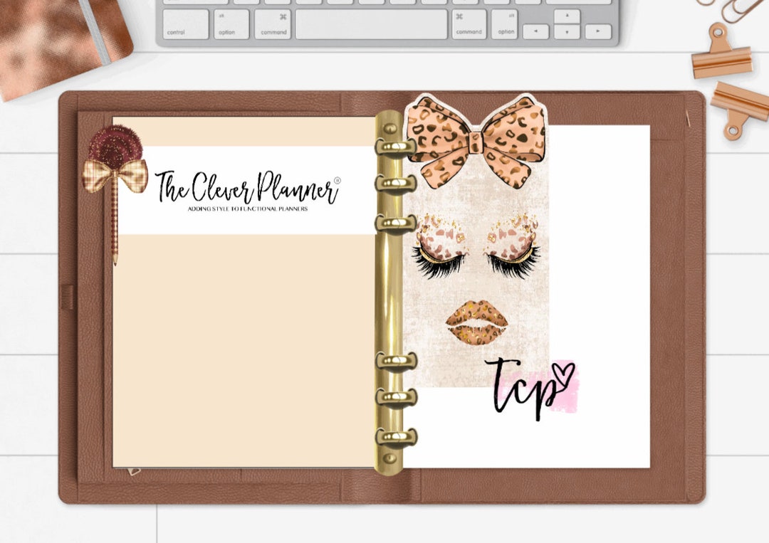 Leopard Print Planner Page Keeper Bookmark for or Your GM MM PM Agenda ...