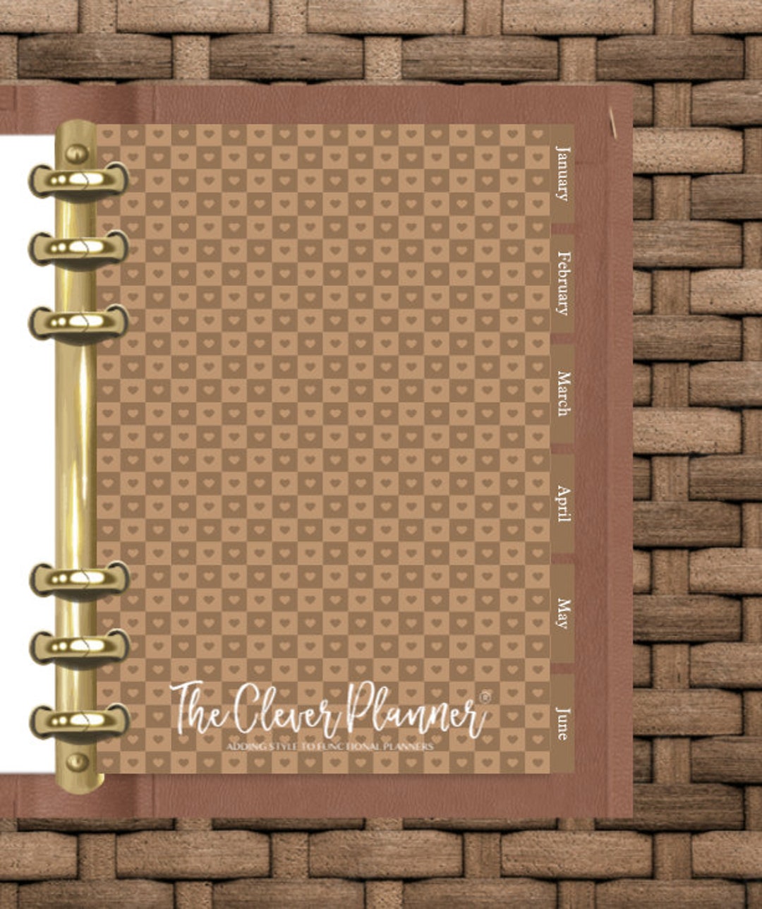 12 Month Planner Dashboard Tab Divider Set for Your Pm Mm Gm Agendas ...