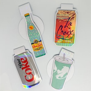 Topo Chico Bottle Magnetic Bookmark With Holographic Laminate - Perfect ...