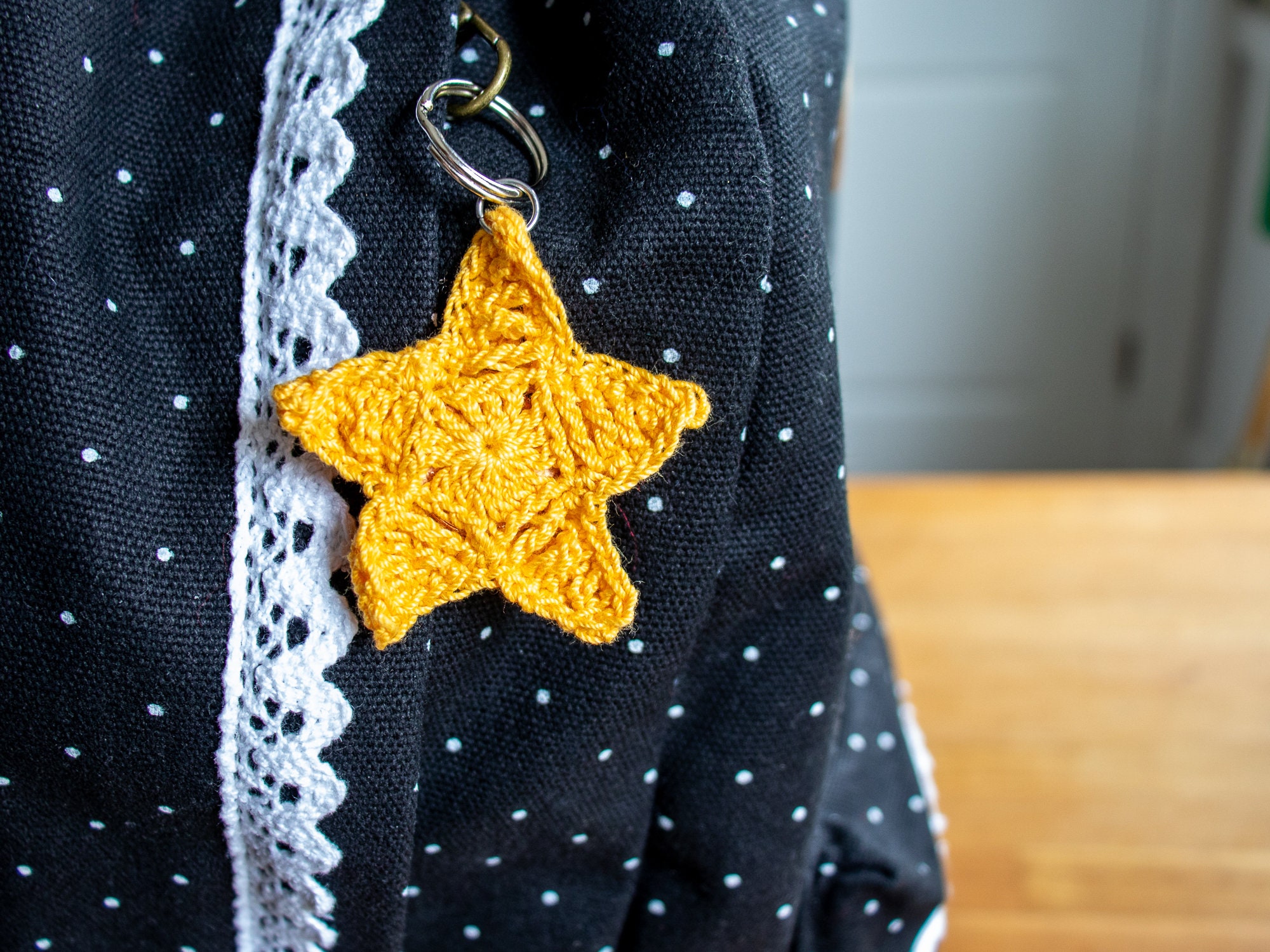 Lucky Star Penny Keeper Keychain Crocheted Keychain Lucky - Etsy UK