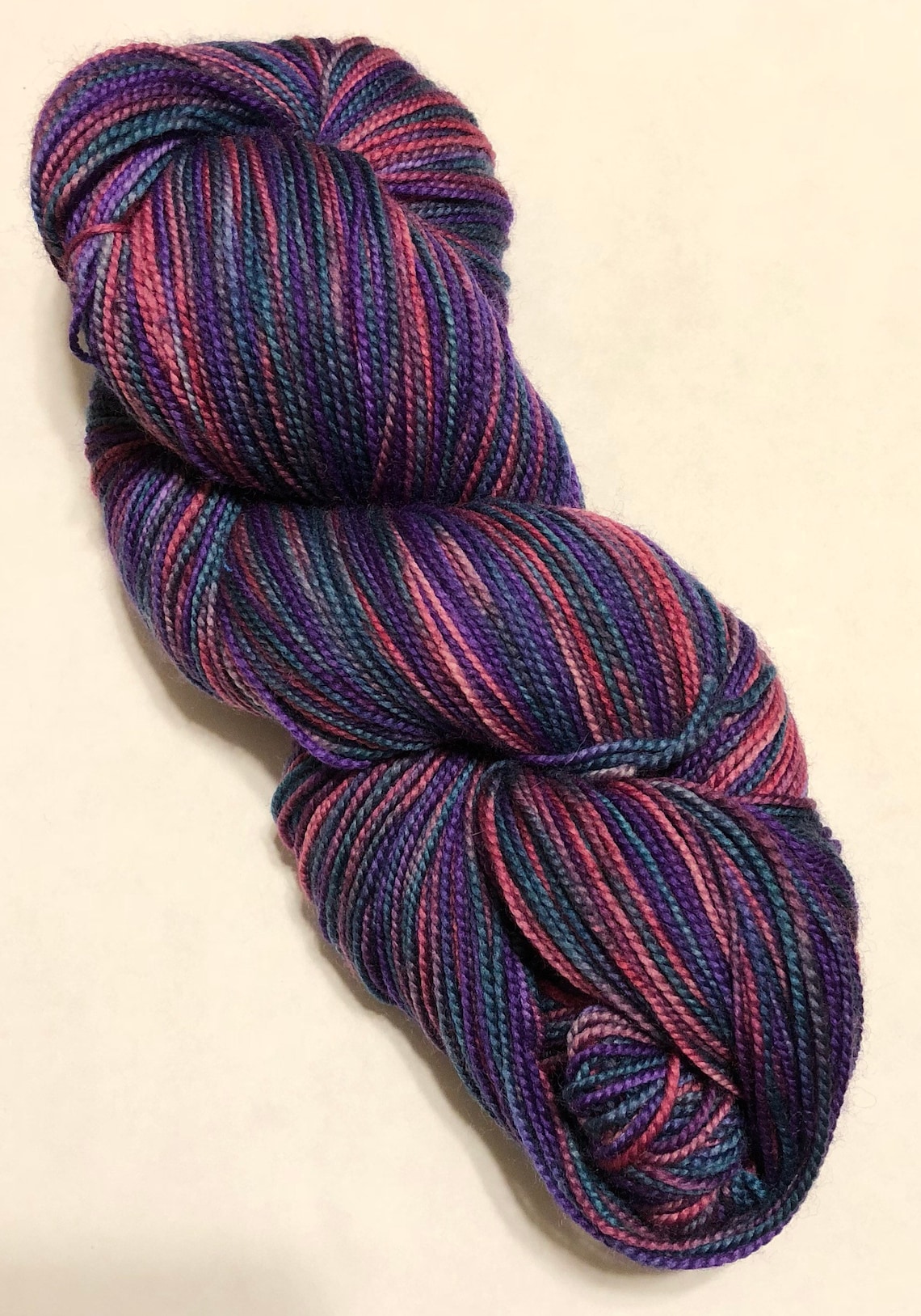 80/20 Superwash Merino Wool Nylon Handdyed Yarn Pink Purple - Etsy