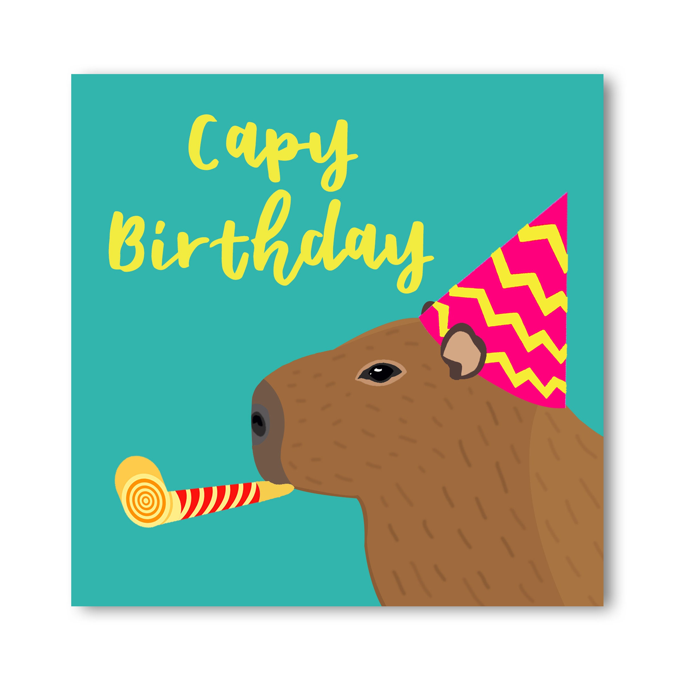 Capybara 'Capy Birthday' Card Capybara Birthday Card | Etsy