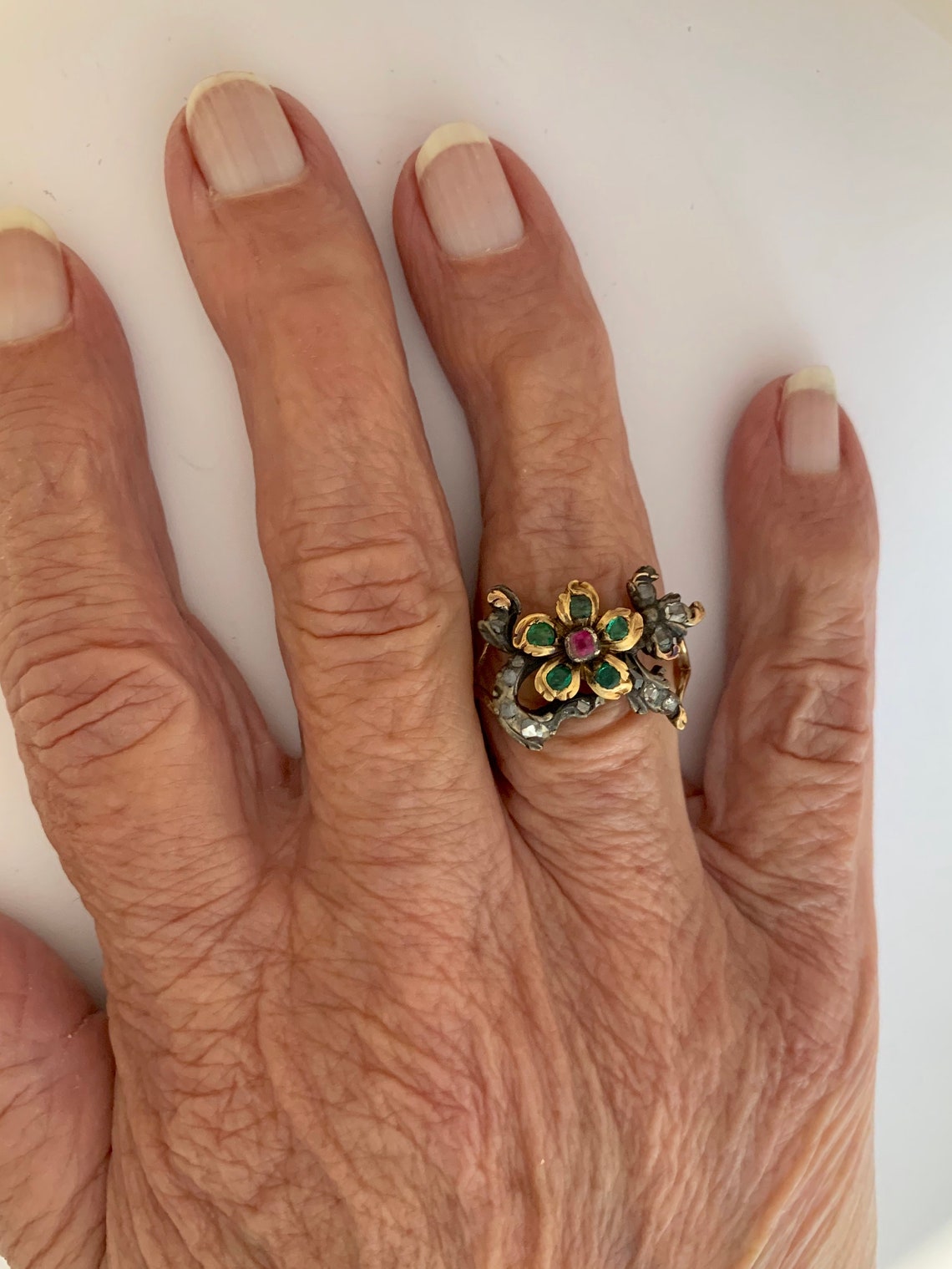 A Wonderful Georgian Rococo Giardinetti Ring Circa 1760 1770 | Etsy