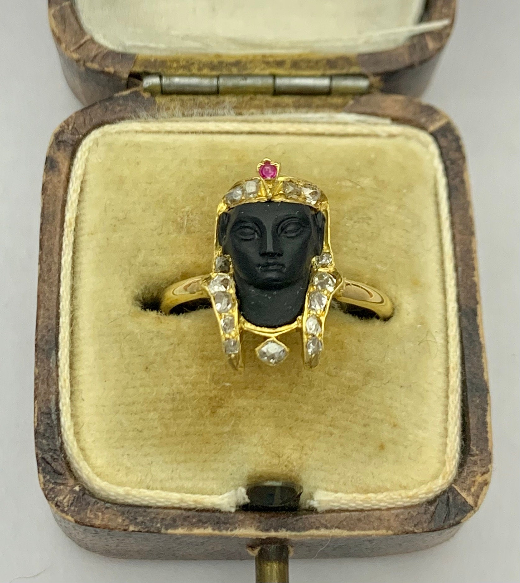 A Magnificent Egyptian Pharaoh Hard Stone Rose Cut Diamond & | Etsy