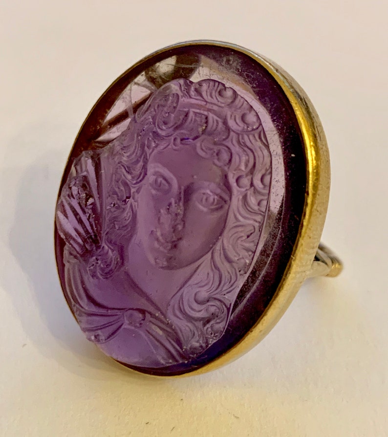 An Unusually Large 42ct Amethyst Carved Bust of A Greek - Etsy