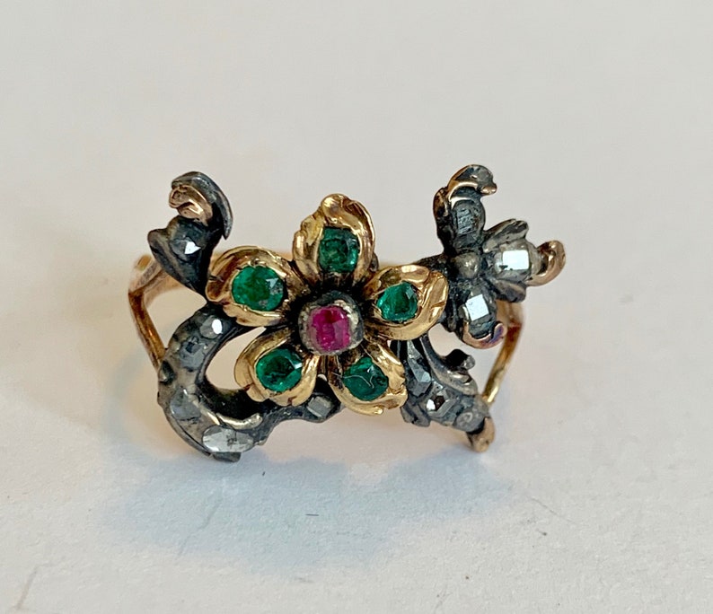 A Wonderful Georgian Rococo Giardinetti Ring Circa 1760 1770 | Etsy