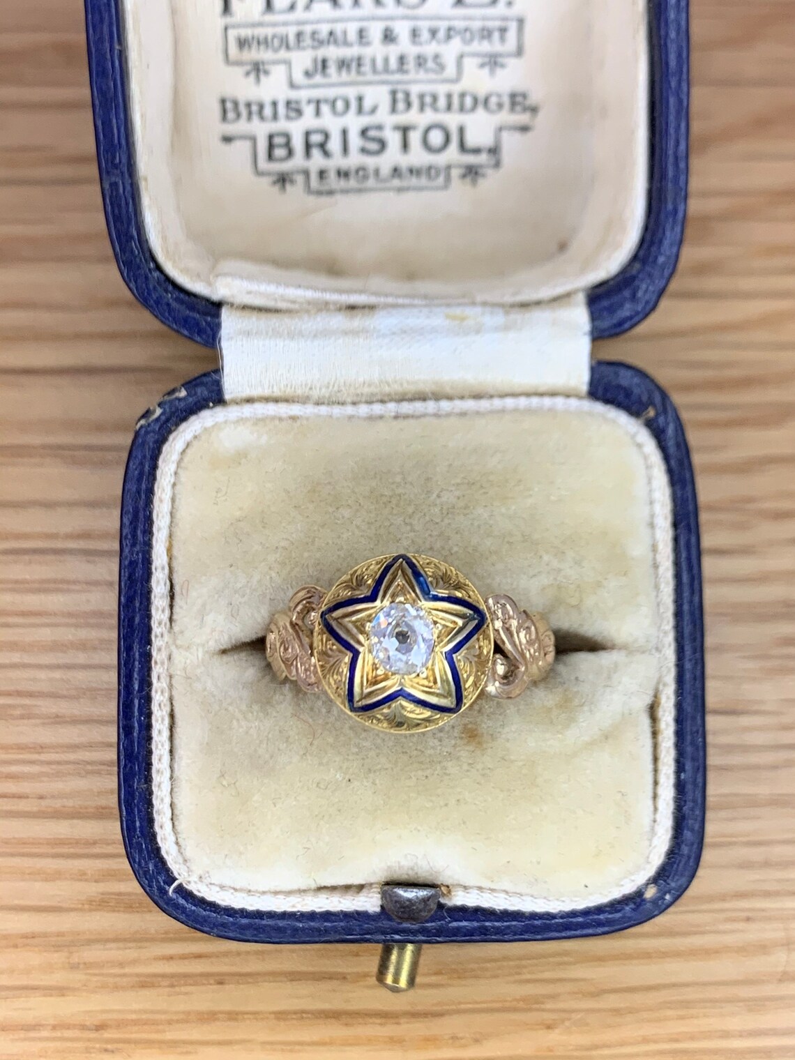 A Beautiful Old Cut Diamond & Enamel Star Ring Circa 1800’s - Etsy