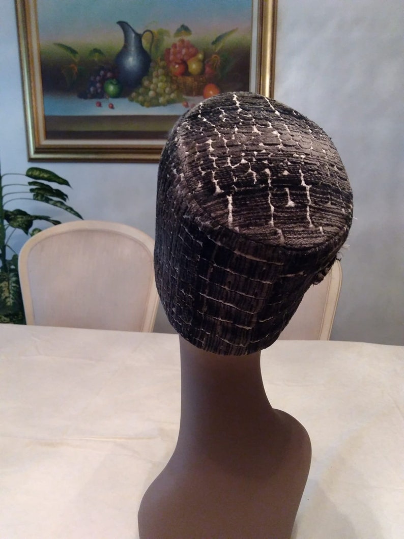 Tube Style Hat, Cylinder Shape, Black and Beige, Soft Hat - Etsy