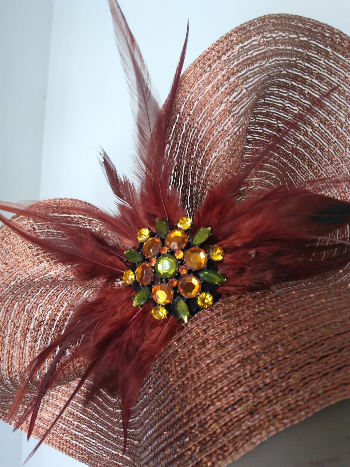 Bronze Fascinator Hat, Wedding, Kentucky Derby, Ascot, Garden Party ...