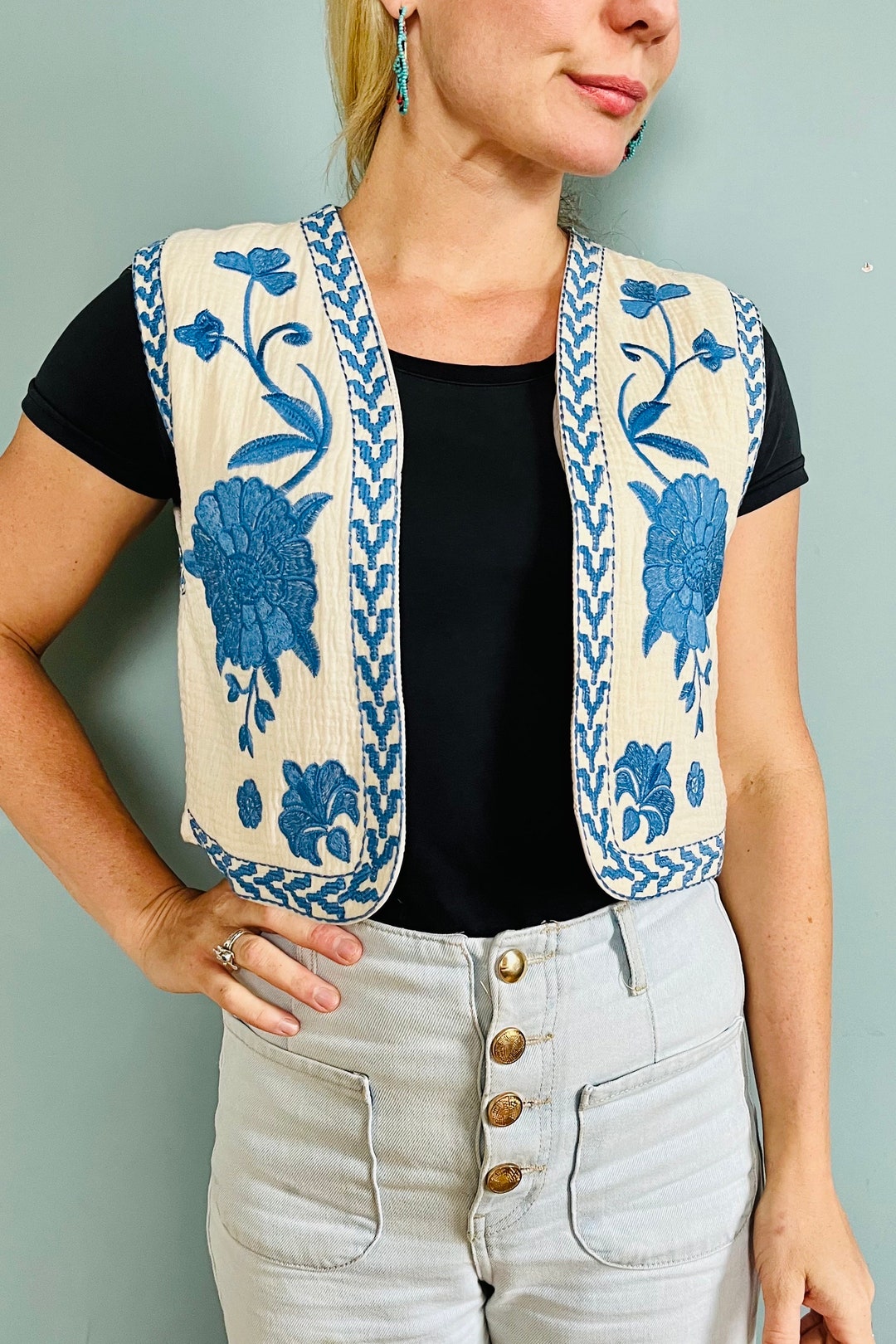 Boho Waistcoat, Boho Top, Ladies Waistcoat, Wonens Waistcoats, Boho ...
