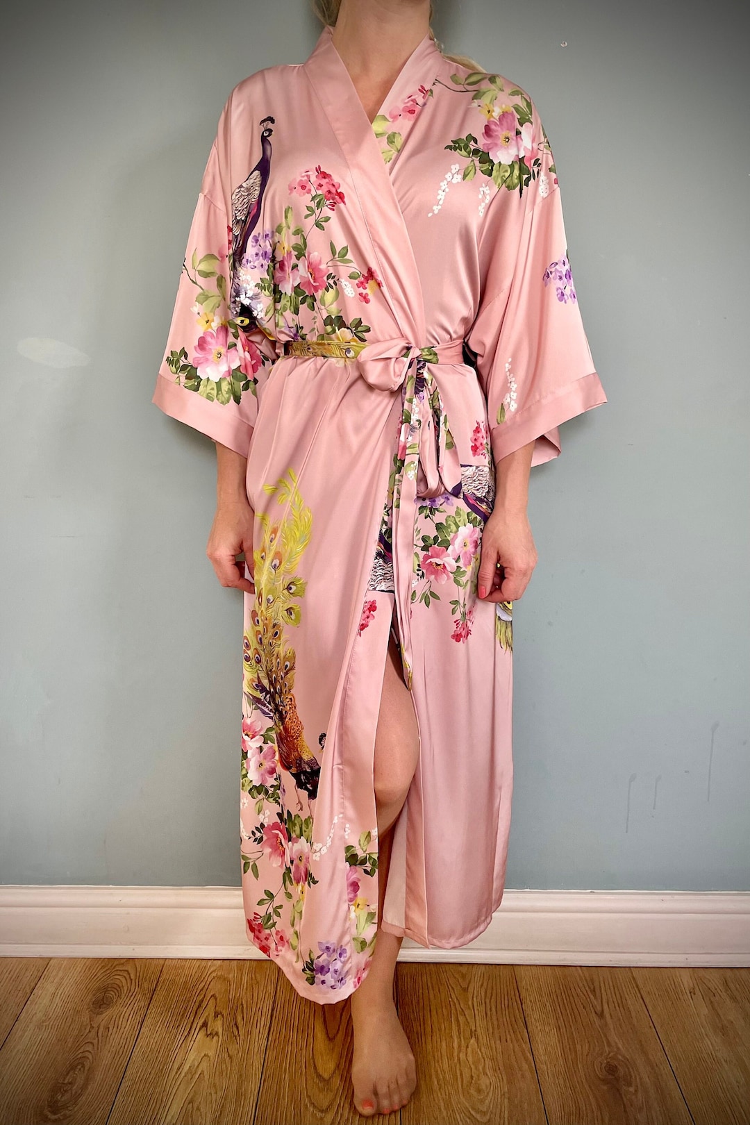 Robe kimono, robe de mariée, robe orientale, robe de chambre, robe de ...