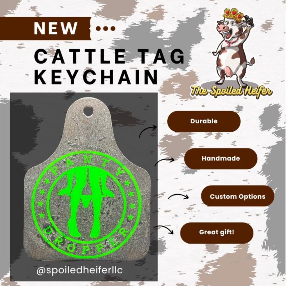 Panty Dropper Cattle Tag Keychain *errors* - Etsy