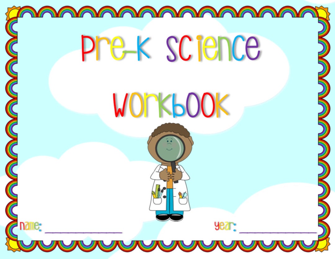 Pre-k Science Workbook - Etsy