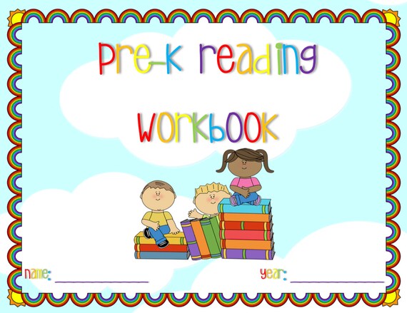 Pre-K Reading Workbook | Etsy