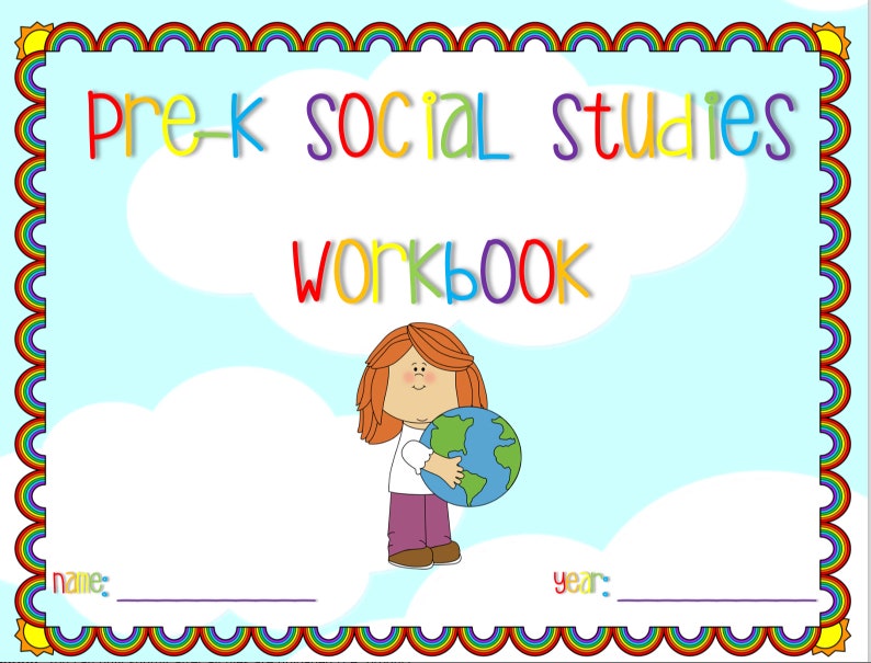 Pre-k Social Studies Workbook - Etsy