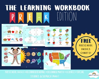 Pre K Workbook - Etsy