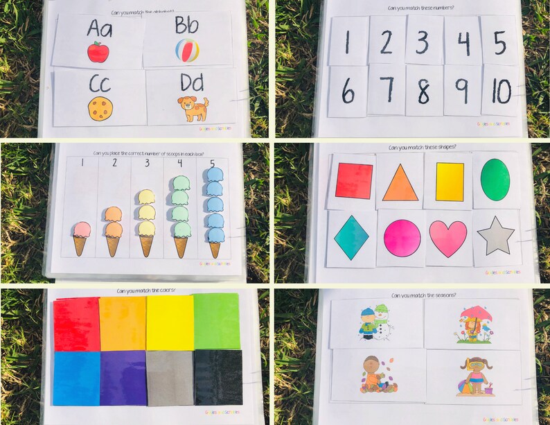 DIY TODDLER LEARNING Printables, Binder, Busy Book, Quiet Book ...