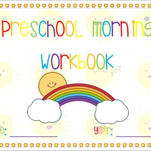 Preschool Morning Workbook - Etsy