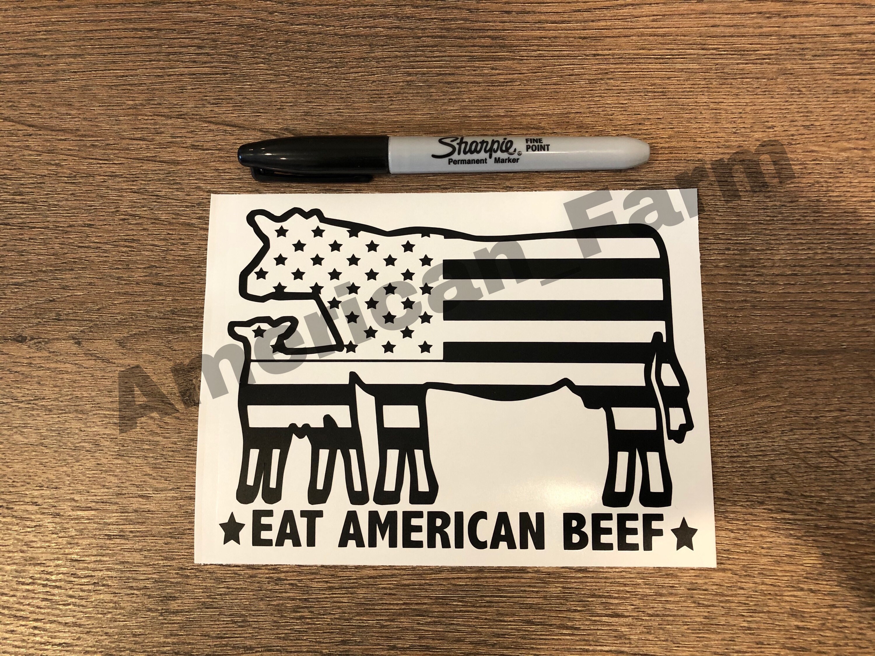 Beef-agflag Decal Mini - Etsy