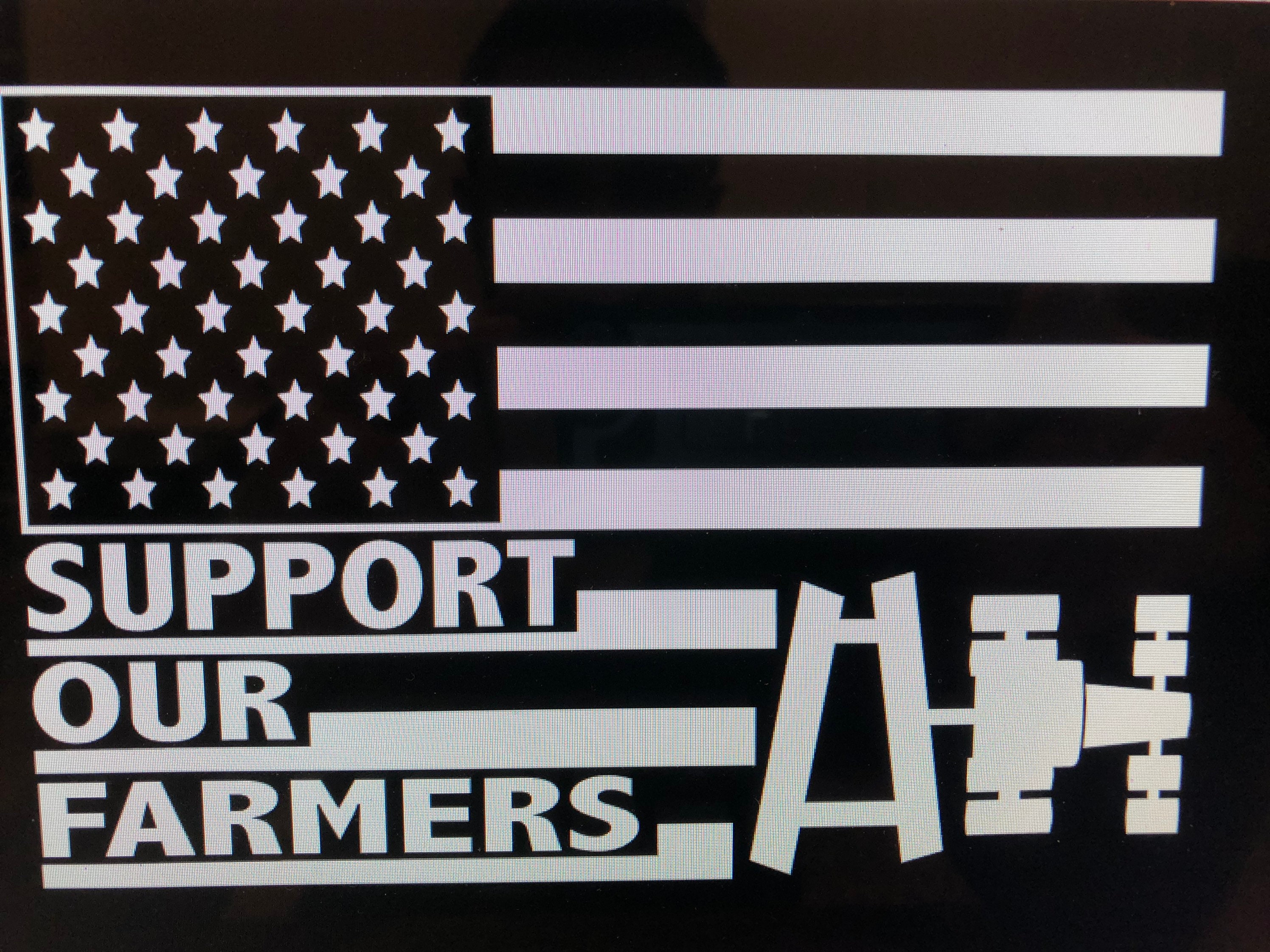 Agflag Decal “support Our Farmers” - Etsy
