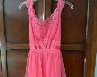 Pink peignoir | Etsy