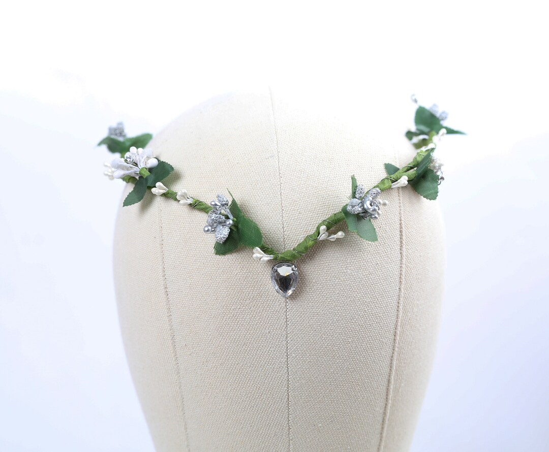 Elvish Flower Crown, Elf Headpiece, Leaf Fairy Crown, Elf Crown ...