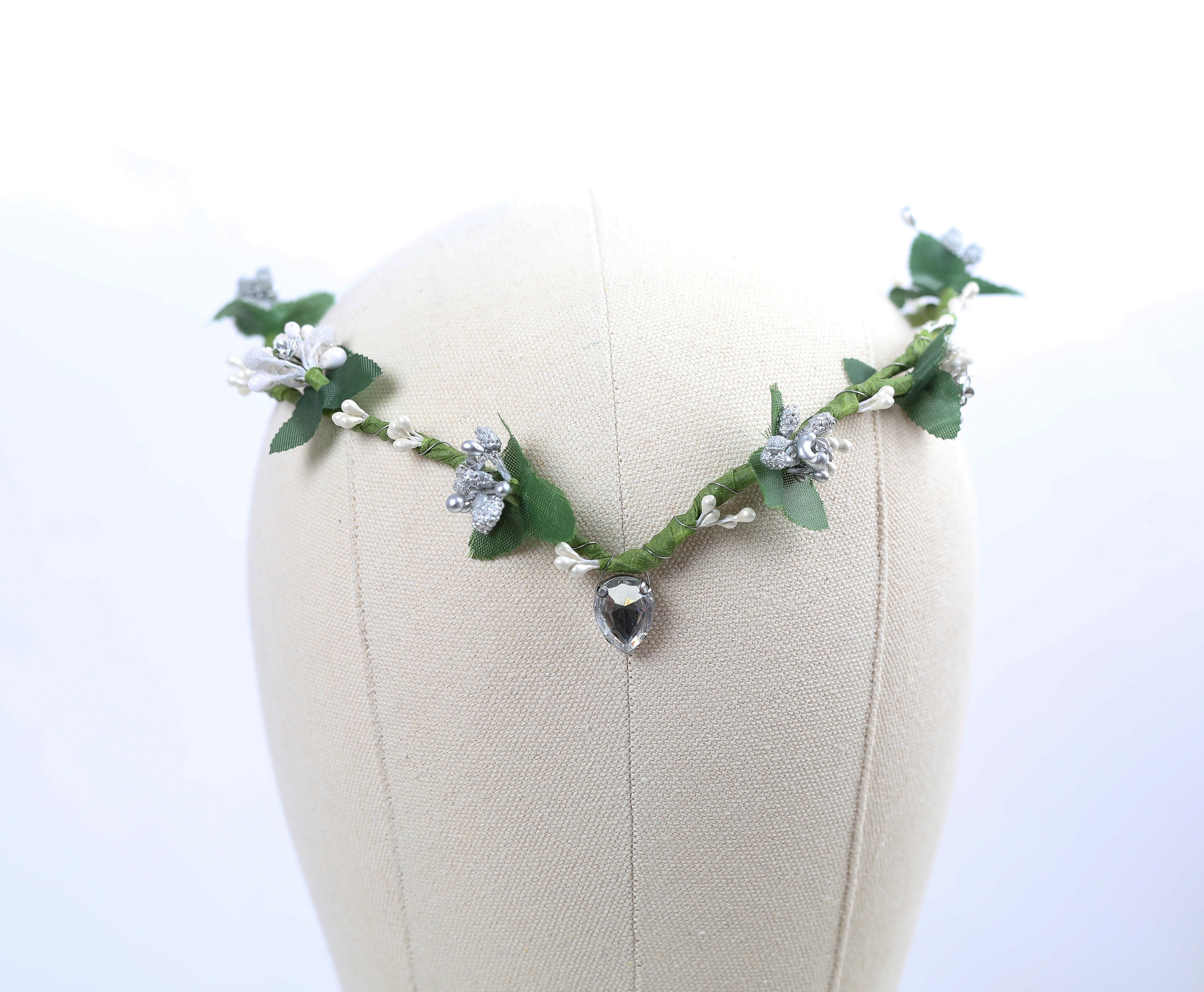 Elvish Flower Crown, Elf Headpiece, Leaf Fairy Crown, Elf Crown ...