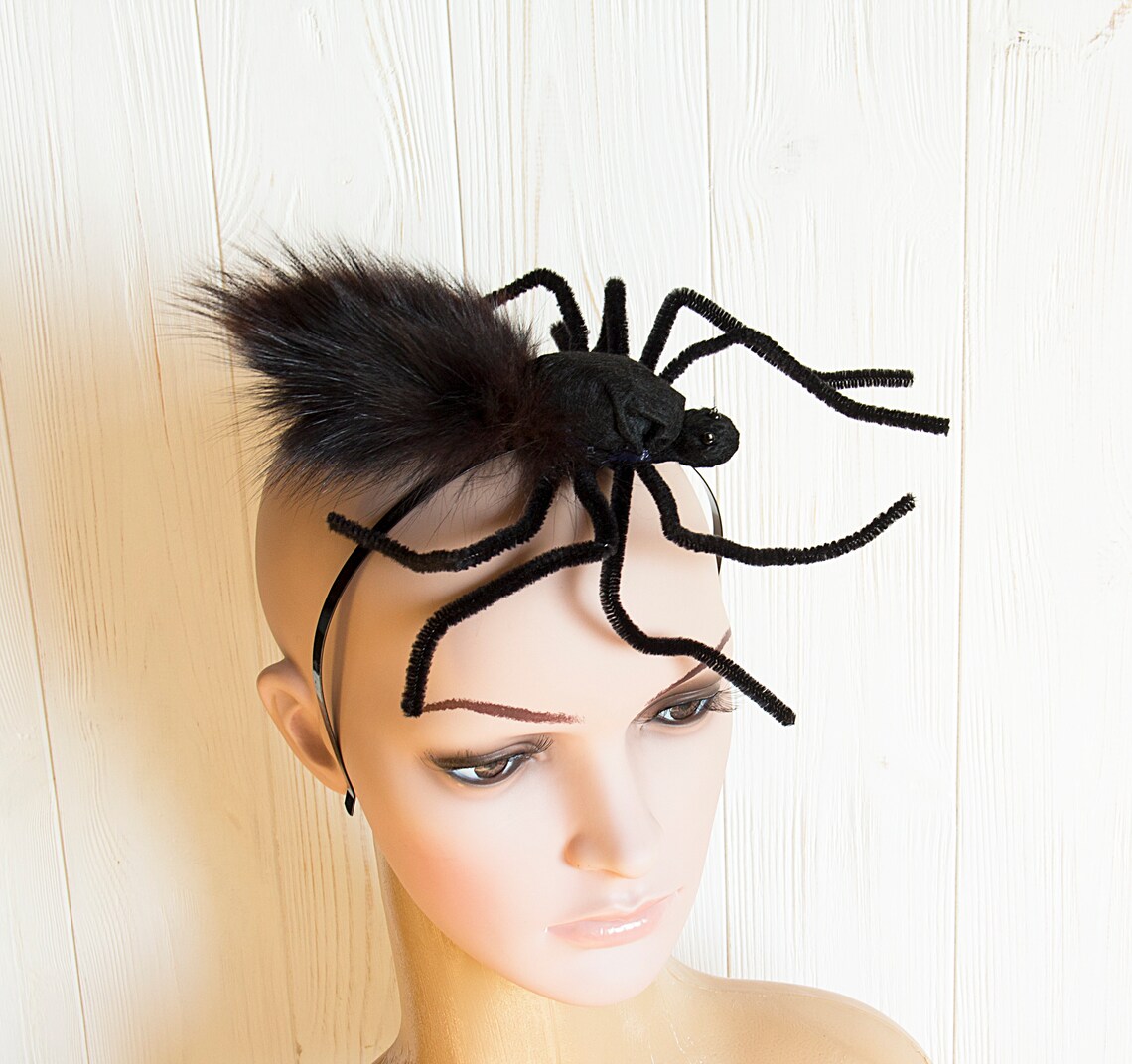Spider Fascinator Hats Halloween Headband Hats Halloween Spider Hat ...