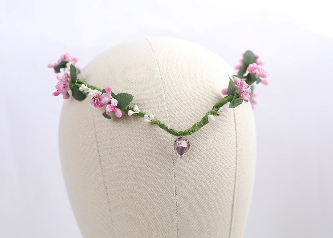 Elvish Flower Crown, Elf Headpiece, Leaf Fairy Crown, Elf Crown ...