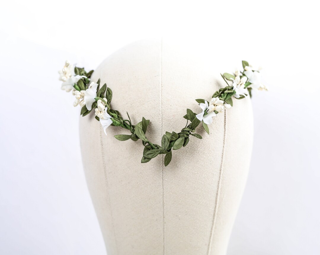 Elvish Flower Crown, Elf Headpiece, Leaf Fairy Crown, Elf Crown ...